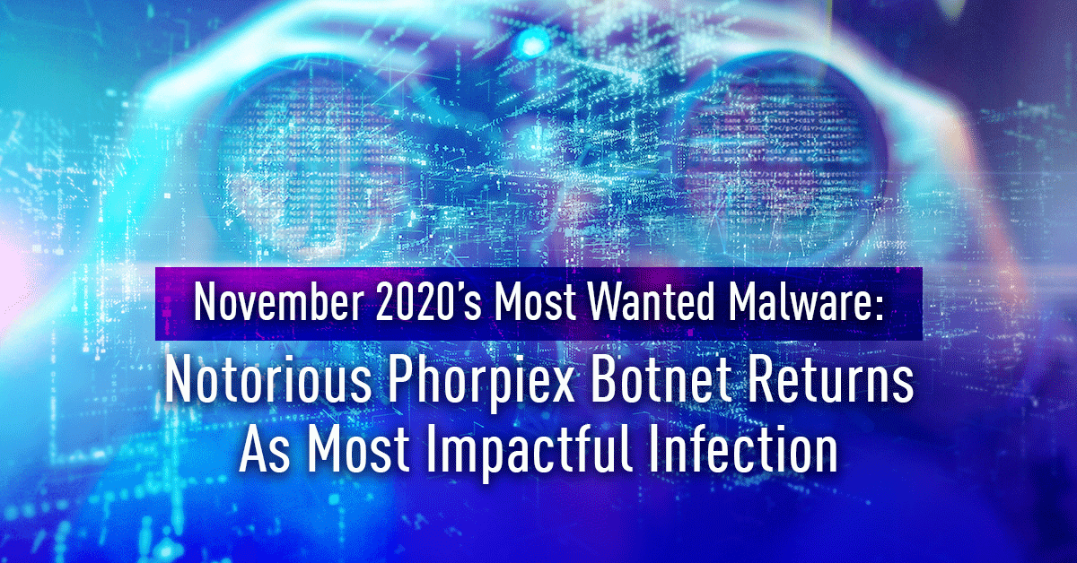 November 2020’s Most Wanted Malware: Notorious Phorpiex Botnet Returns ...