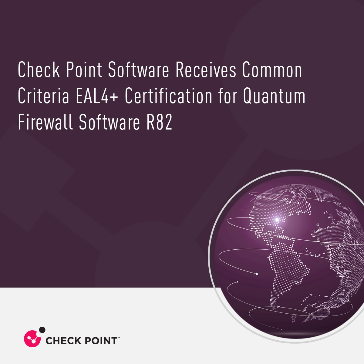 Check Point Software Technologies Receives Common Criteria EAL4 ...